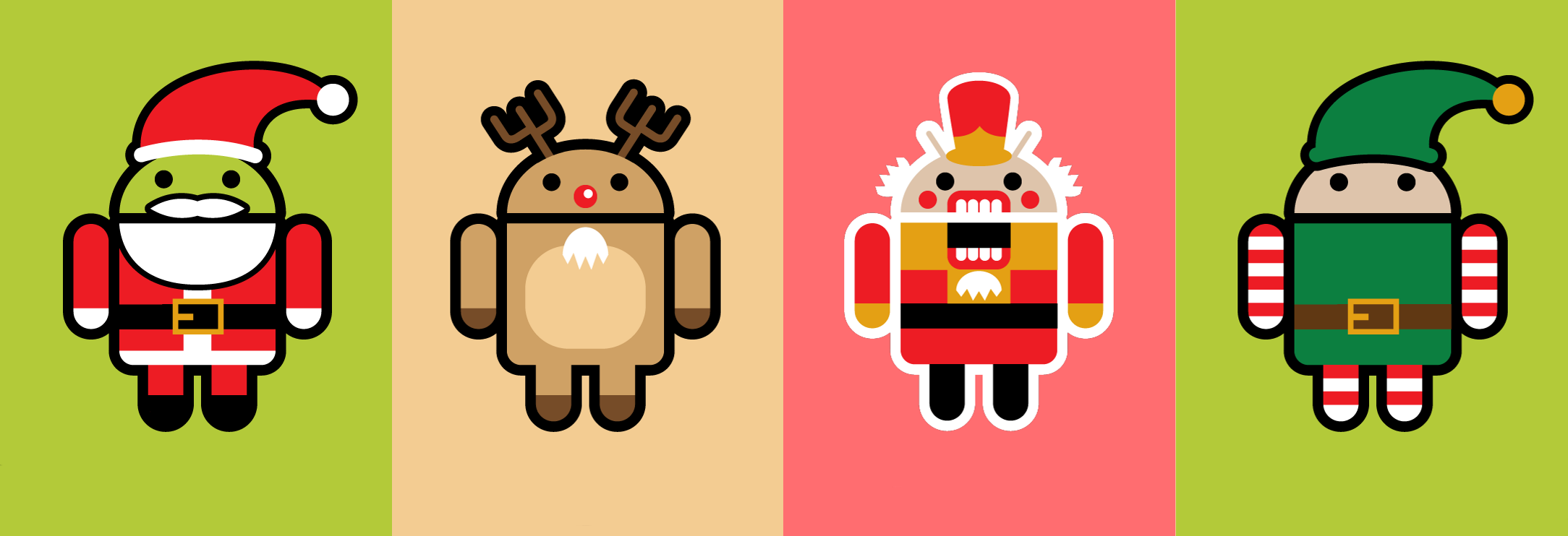 Android Christmas - 2168x742 Wallpaper - teahub.io