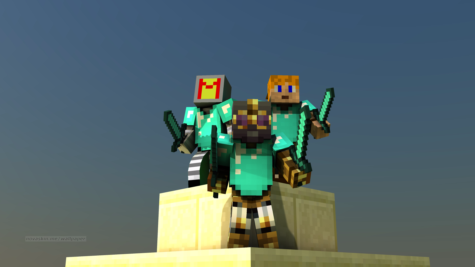 Imagens De Trio Minecraft - 1920x1080 Wallpaper - teahub.io