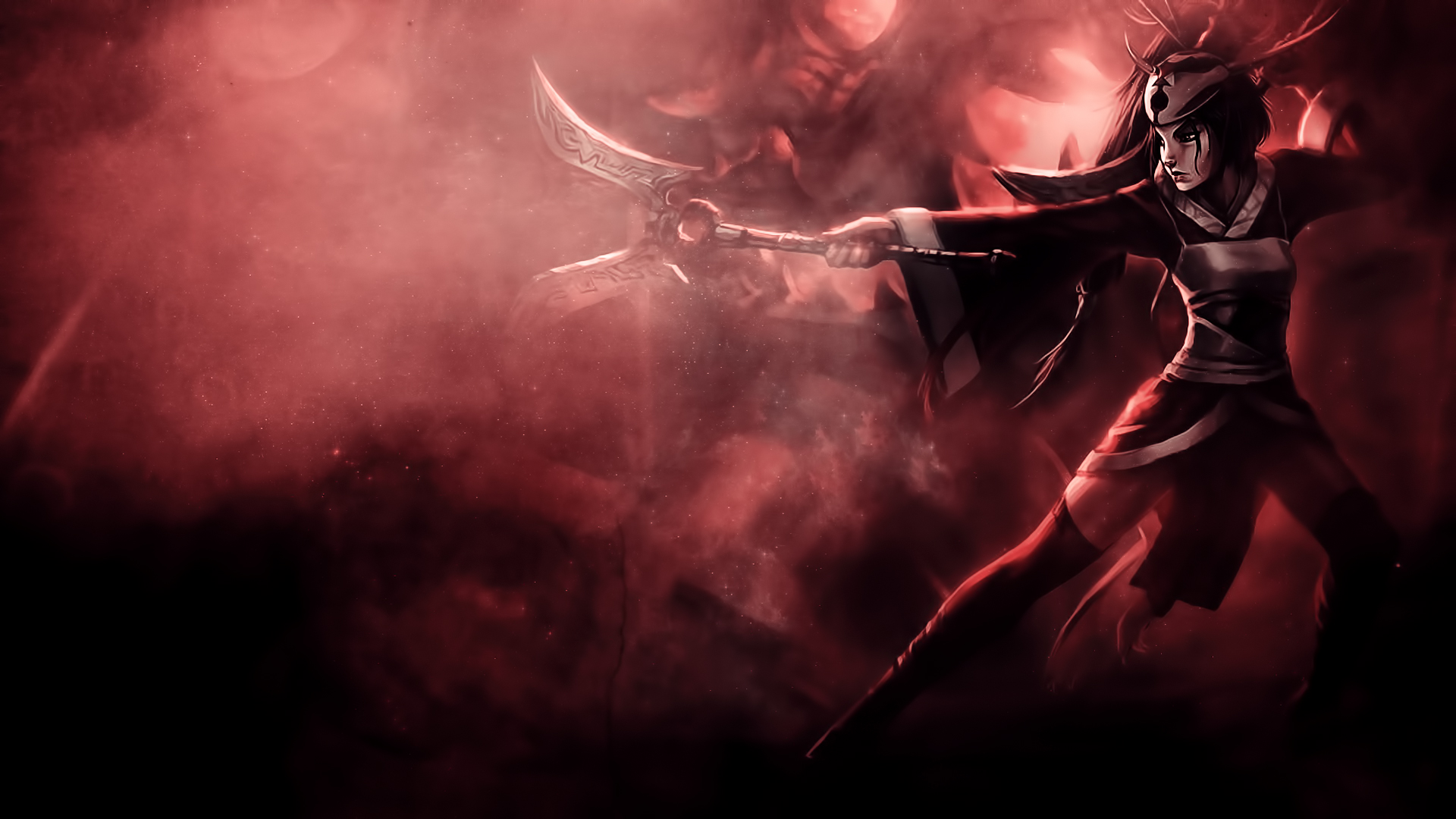 Akali Blood Moon Rework - 1920x1080 Wallpaper - teahub.io