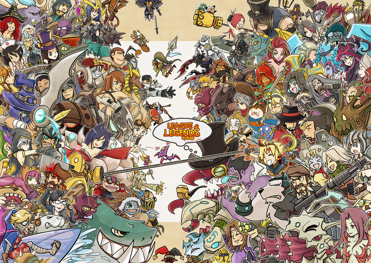League Of Legends Collage - 1280x906 Wallpaper - teahub.io