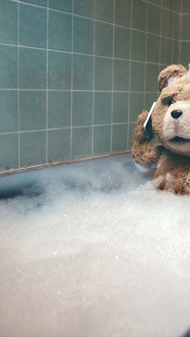 Download Ted Taking A Bath For 640 X 1136 Iphone 5 Resolution - Teddy ...