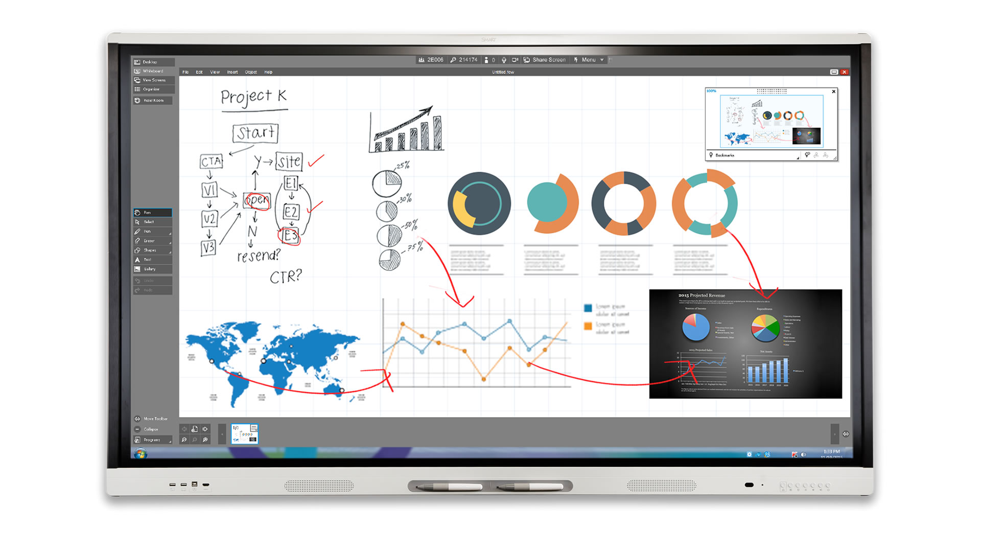 Smart Board Mx Pro - Led-backlit Lcd Display - 1920x1080 Wallpaper ...