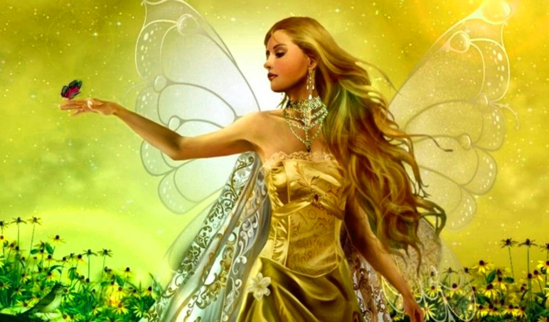 Lindo Fondo De Pantalla De Hada Para Escritorio