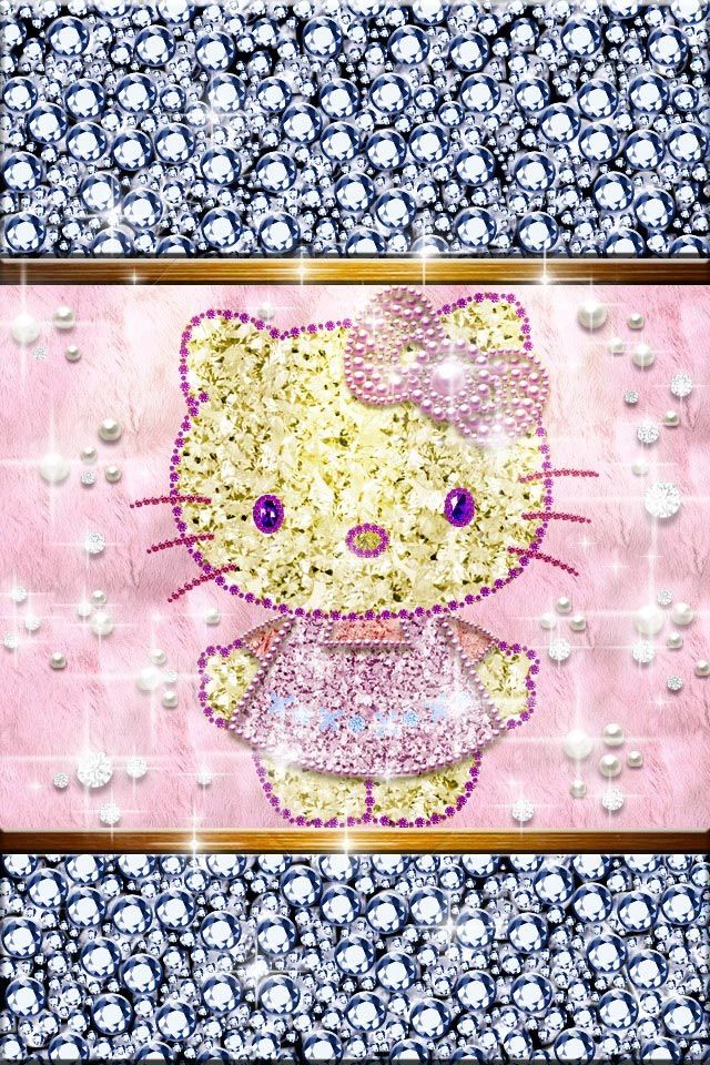 Hello Kitty Diamond Iphone - 640x960 Wallpaper - teahub.io