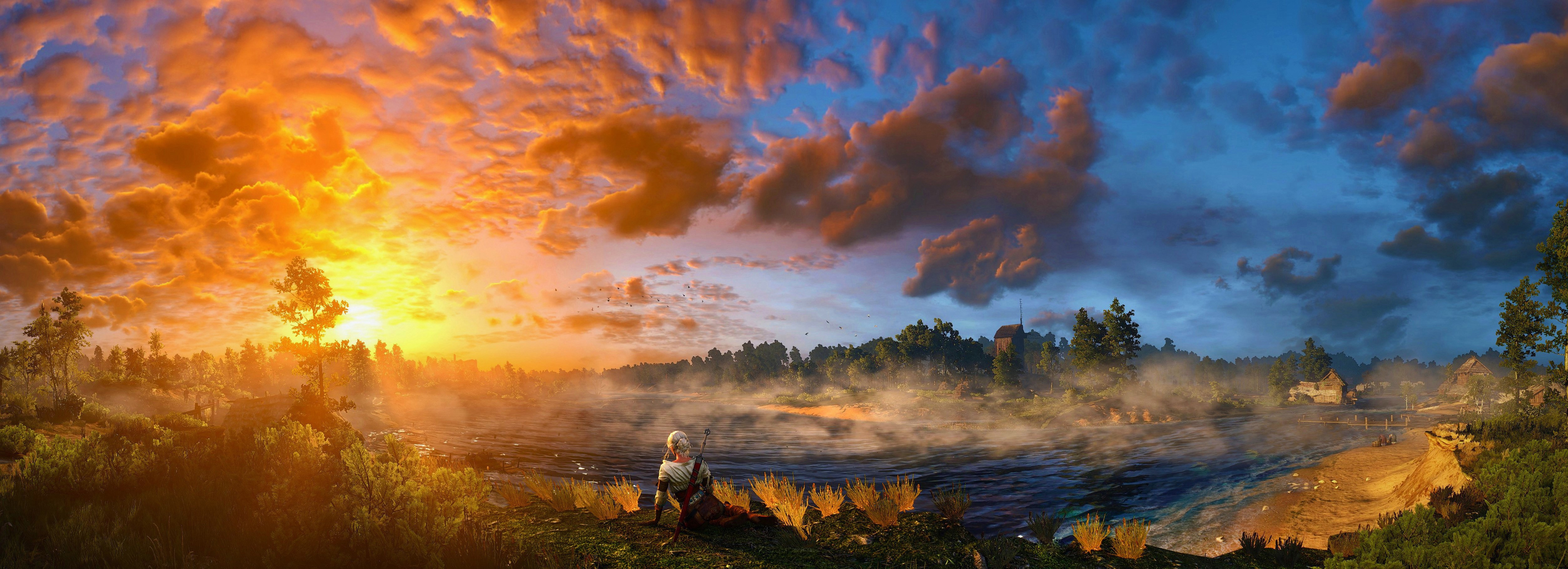 6hzbu - Witcher 3 Sunset - 5010x1818 Wallpaper - teahub.io