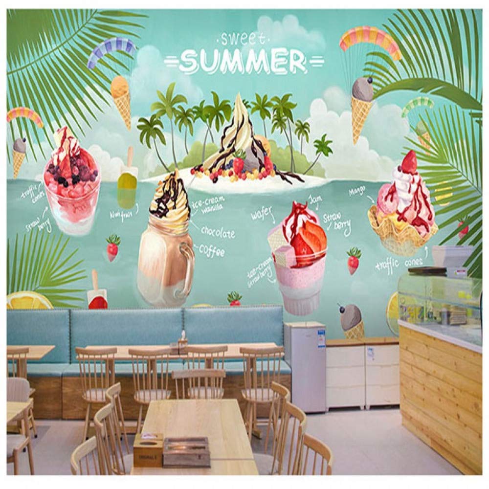 Ice Cream Shop Mural - 1000x1000 Wallpaper - teahub.io
