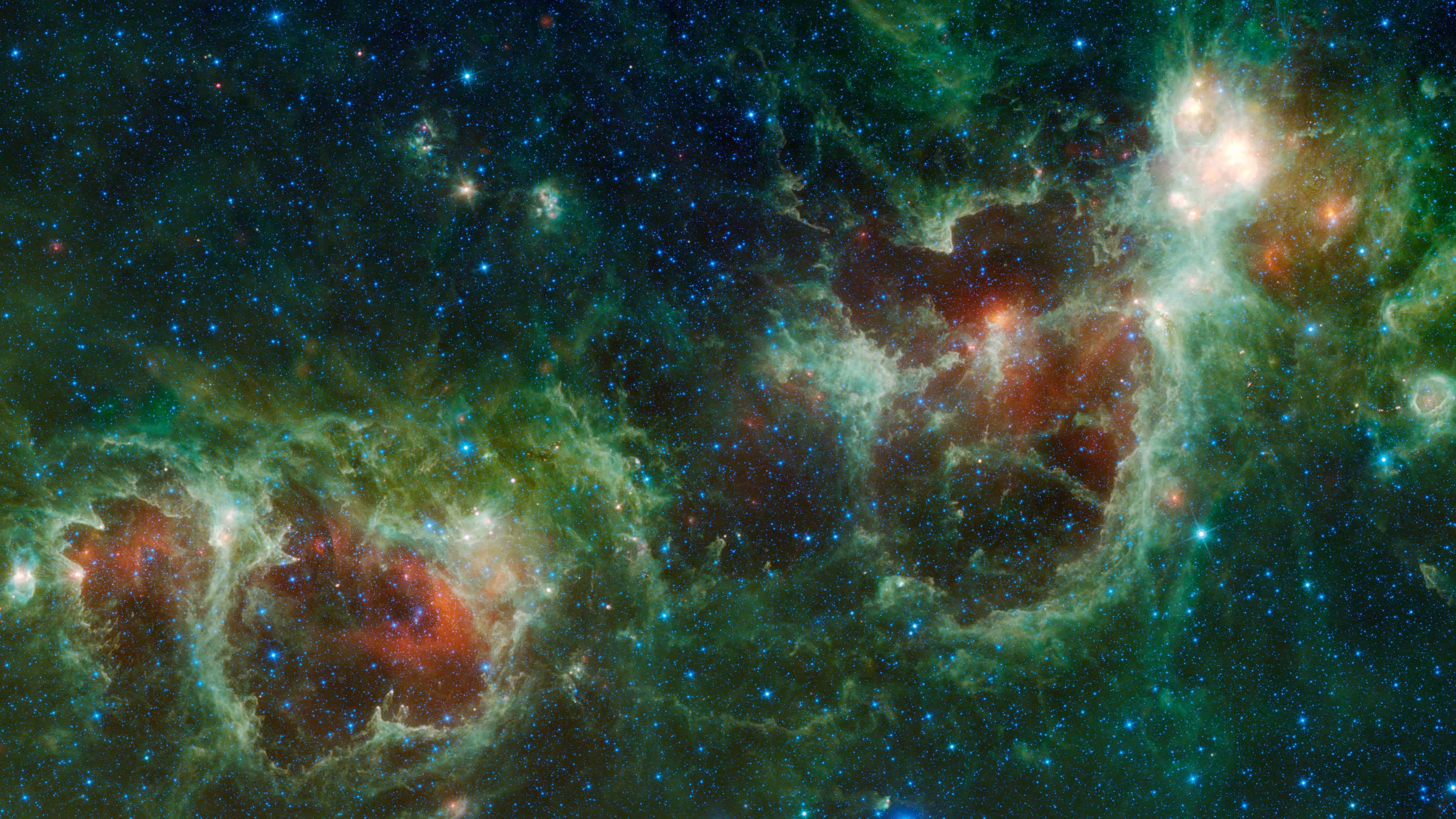 Green High Resolution Nebula Wallpaper