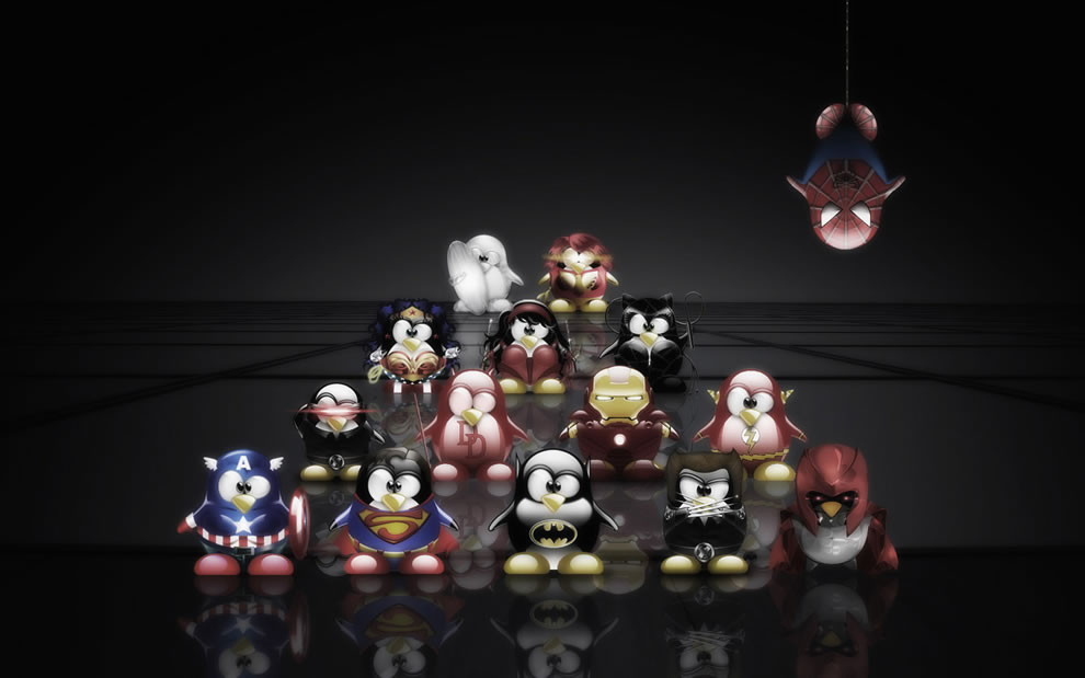 Tux Superheroes, Linux Heroes - Tux Heroes - 990x619 Wallpaper - teahub.io