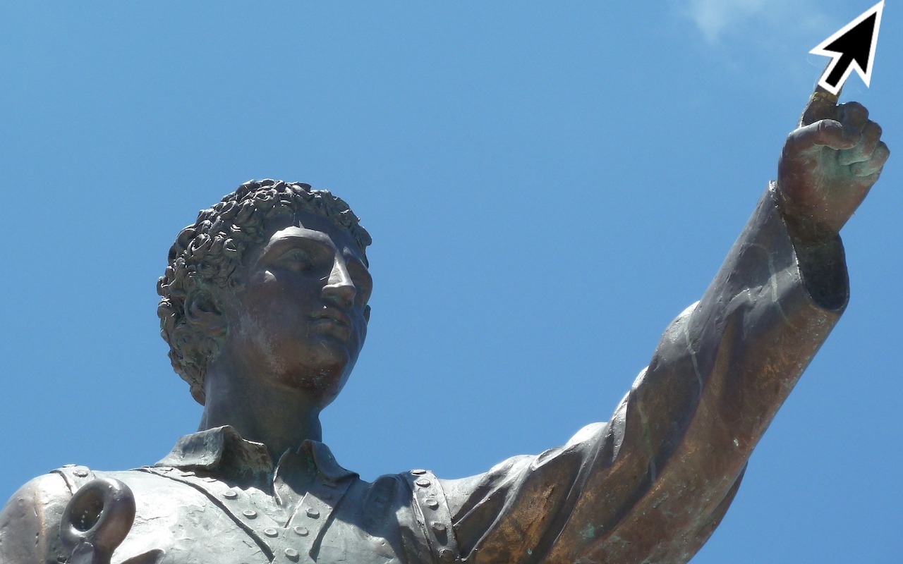 Statue Pointing - 1280x800 Wallpaper - teahub.io